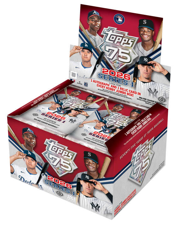Topps Series 1 Baseball 2026 Hobby Jumbo Box - Cartes MLB à ...